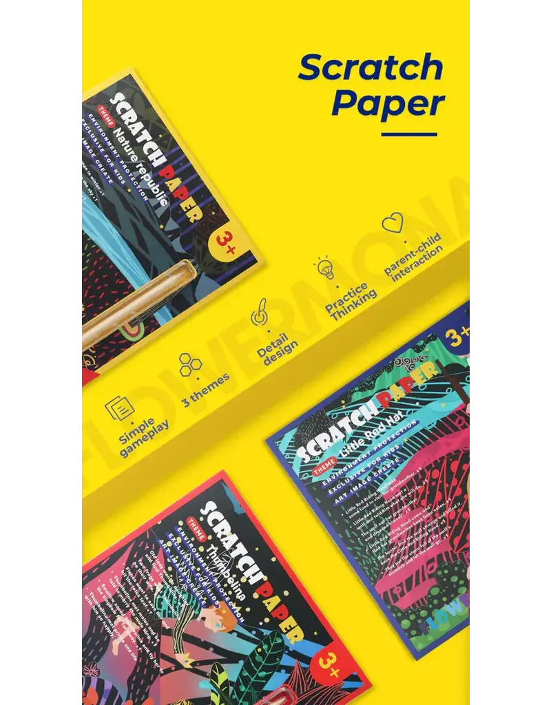 FLOWER MONACO FLOWER MONACO SCRATCH PAPER SET - baby enRoute