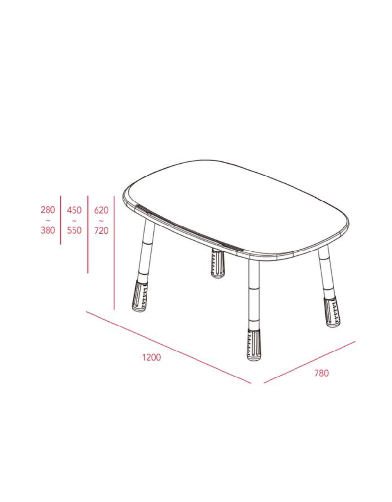 ILOOM RECTANGULAR GROWING DESK 1200W - baby enRoute