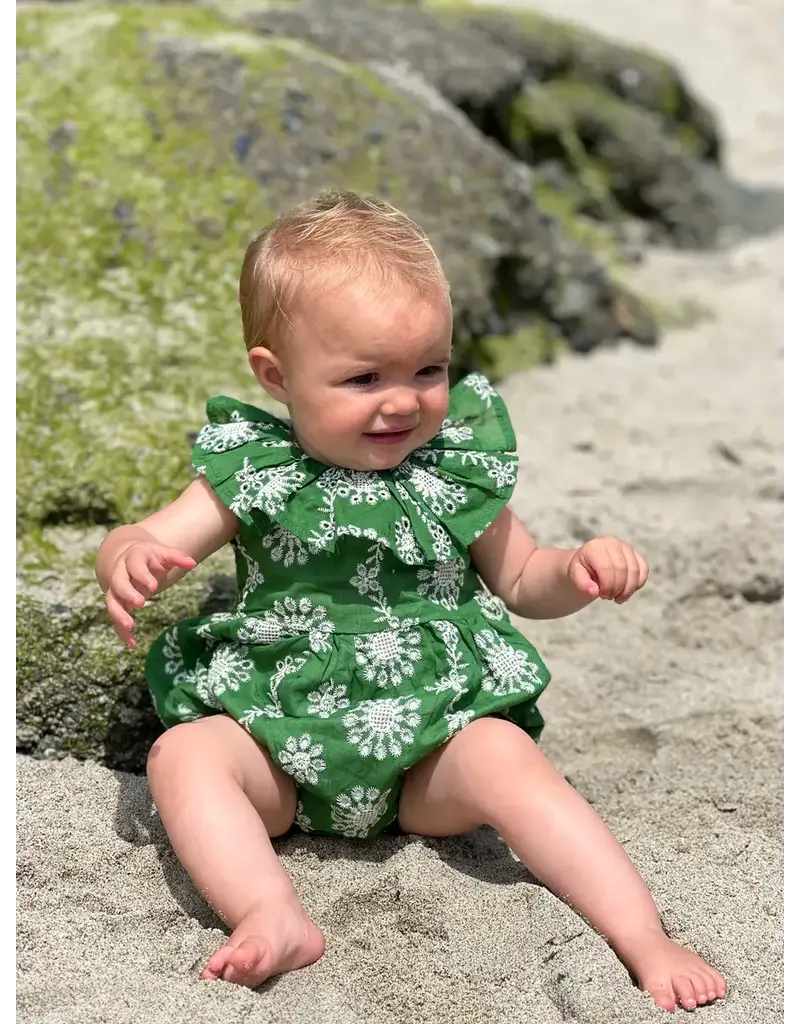 VIGNETTE MAYA BUBBLE GREEN EYELET - baby enRoute