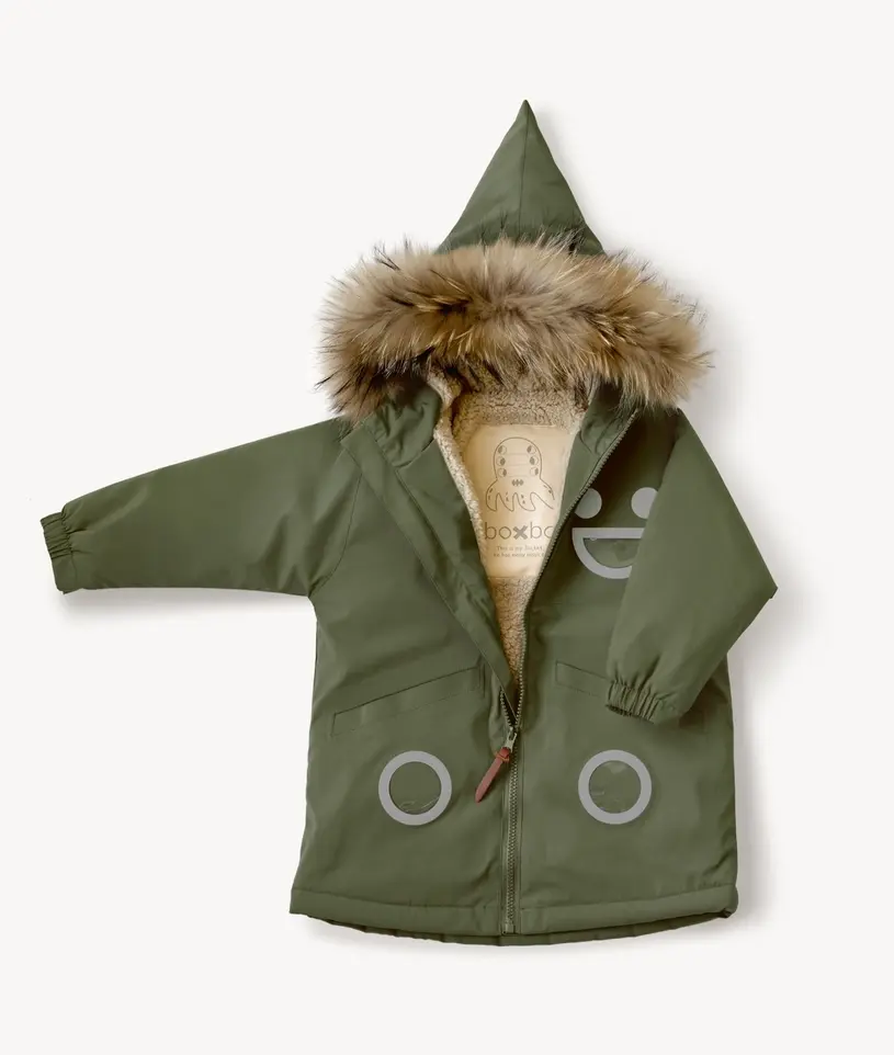 BOXBO BOXBO WISTITI FLEECE LINED WATERPROOF & SNOWPROOF FUR JACKET ...
