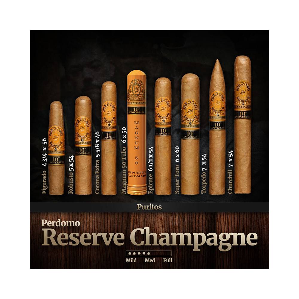 Perdomo Reserve 10th Anniversary Champagne Robusto - El Cigar Shop