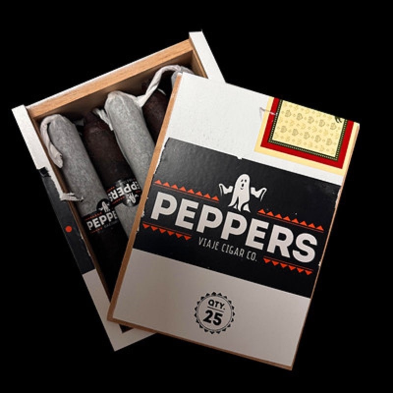Viaje- Ghost Peppers S- Figurado- 5.185 x 50- Box of 25 - El Cigar Shop