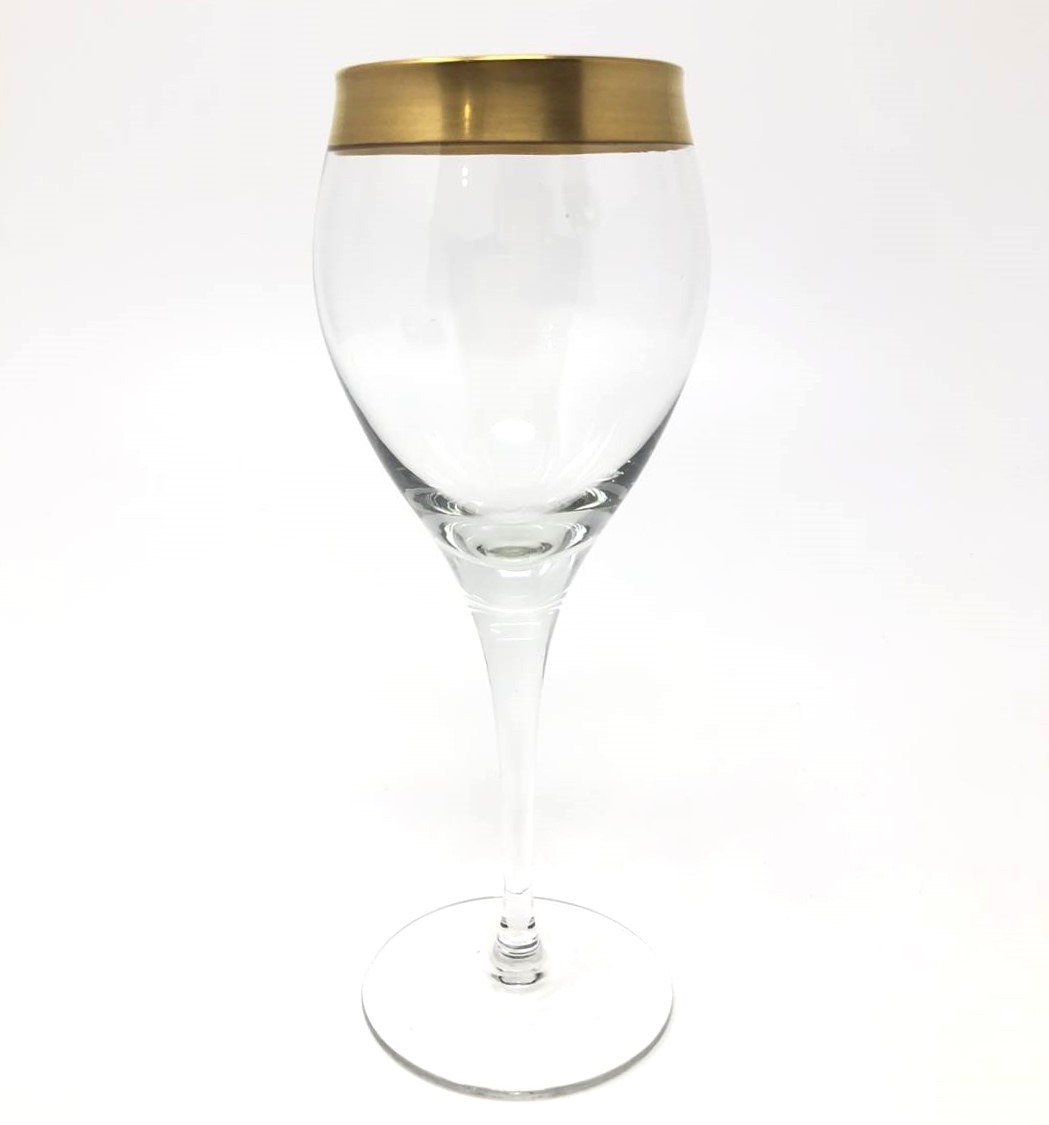 Elegant small sherry glass with a thick gold rim - The Argosy Antiques ...