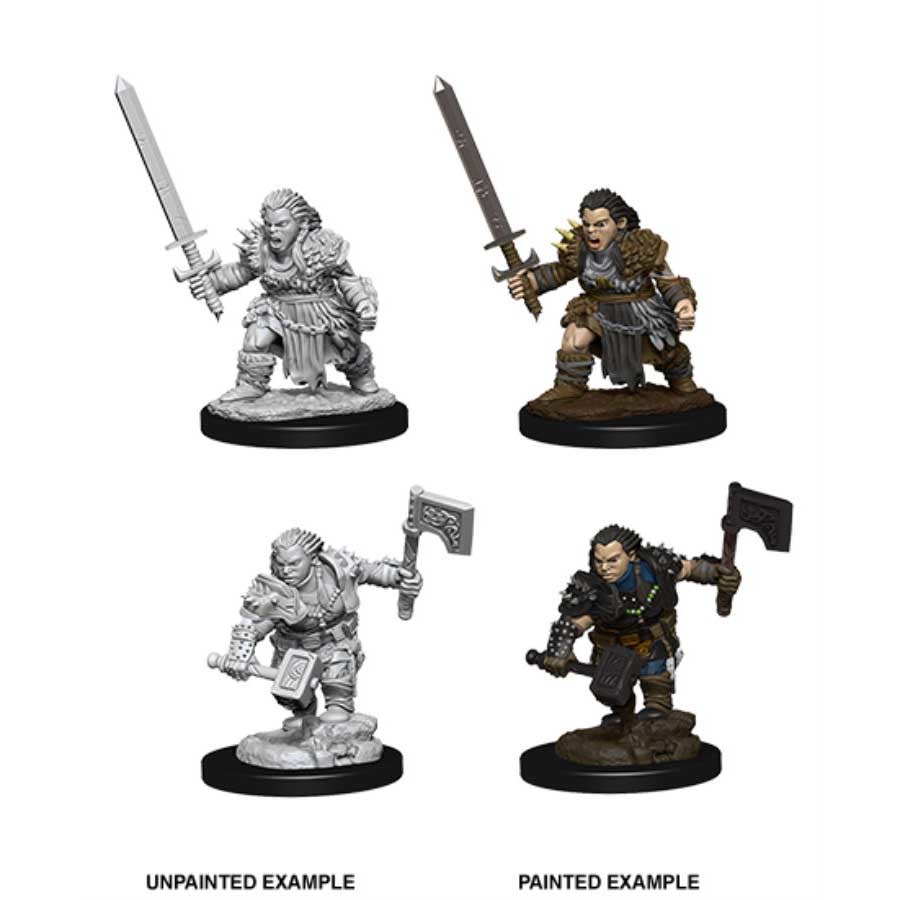 Wiz Kids Unpainted Miniatures: Dwarf Barbarian Female - PF - W08 ...