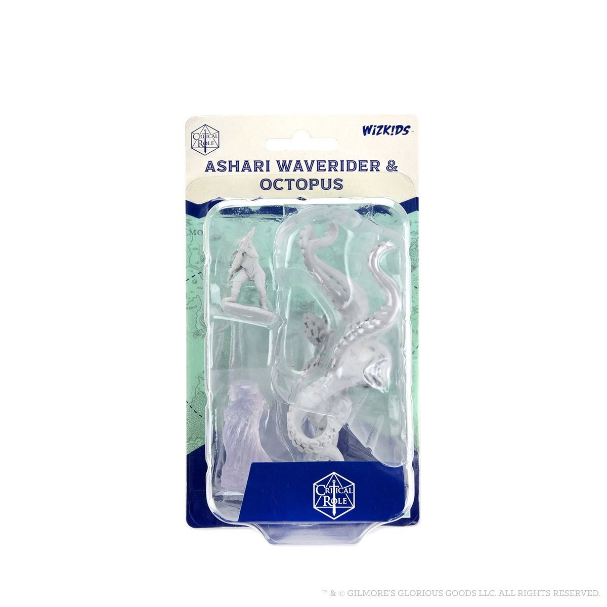 Wizkids Unpainted: Ashari Waverider and Octopus - Critical Role - Wave ...