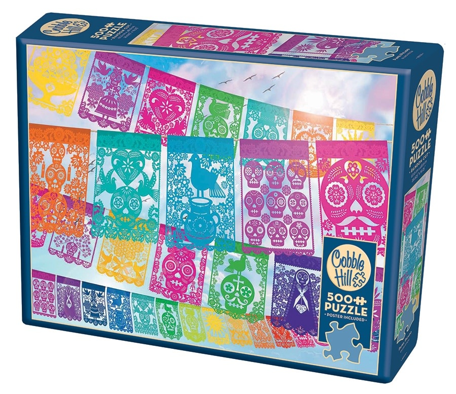 Cobble Hill: Papel Picado Puzzle (500ct) - Phoenix Fire Games