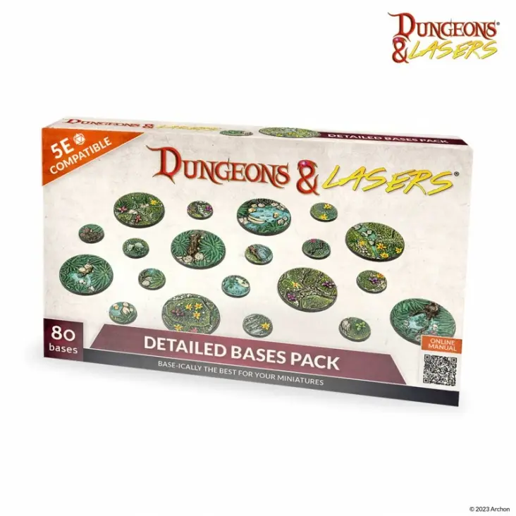 Dungeons & Lasers: Detailed Bases Pack - Phoenix Fire Games