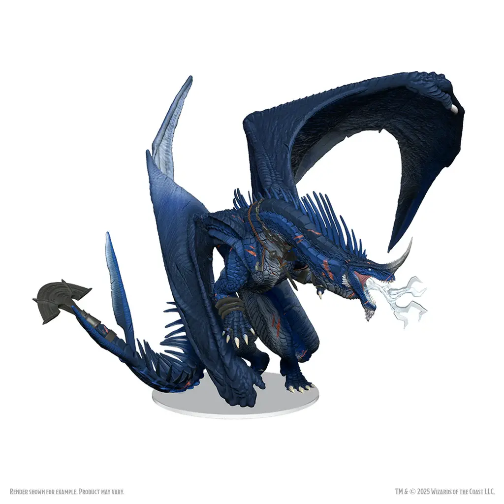 D&D Prepainted Miniatures: Anthradusk, Ancient Blue Dragon - Phoenix ...