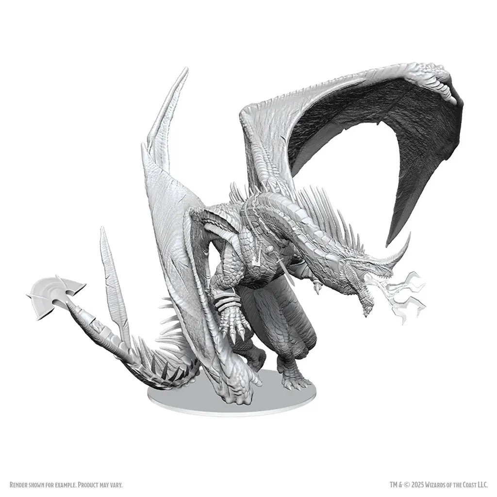 Unpainted Miniatures: Ancient Blue Dragon - D&D - Phoenix Fire Games