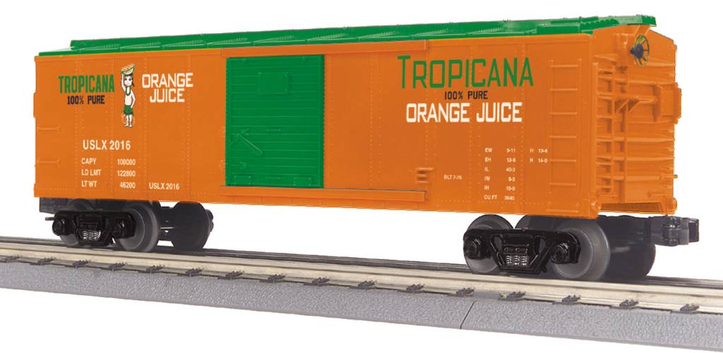 MTH - RailKing Tropicana Box Car - Bussinger Trains ... & Toys! MTH - RailKing Tropicana Box Car - Bussinger Trains ... & Toys!