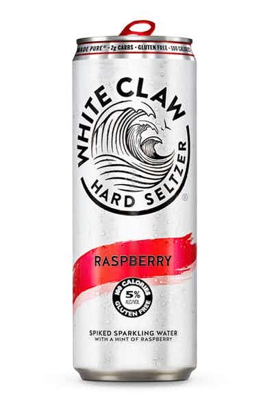 White Claw Raspberry Spiked Sparkling ABV 5% 6 Pack Can - Cheers On Demand