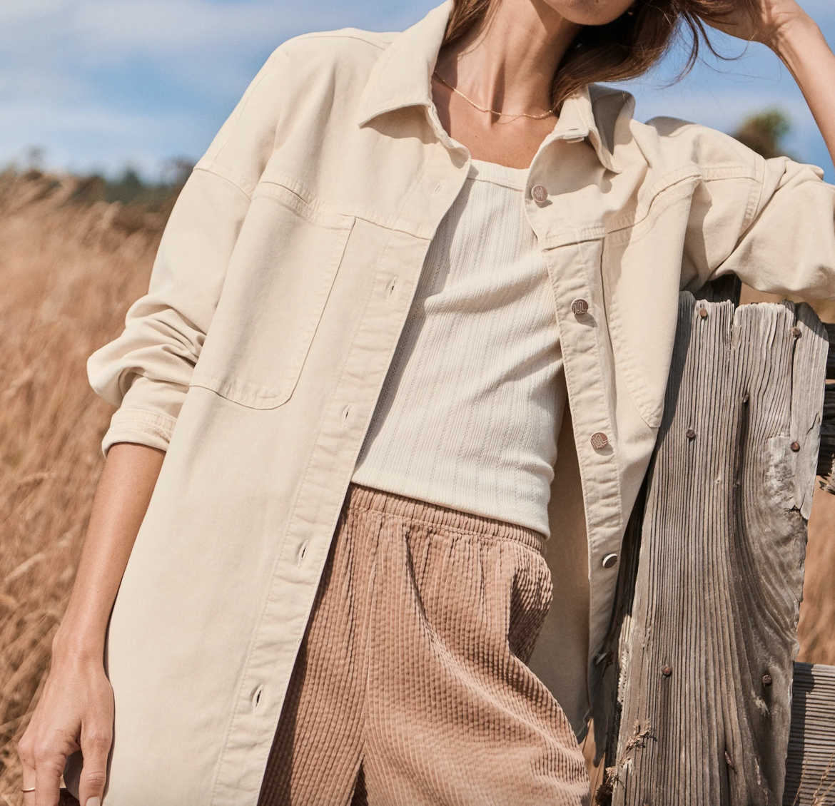 MARINE LAYER MOLLY OVERSIZED SHIRT JACKET - Cove San Clemente