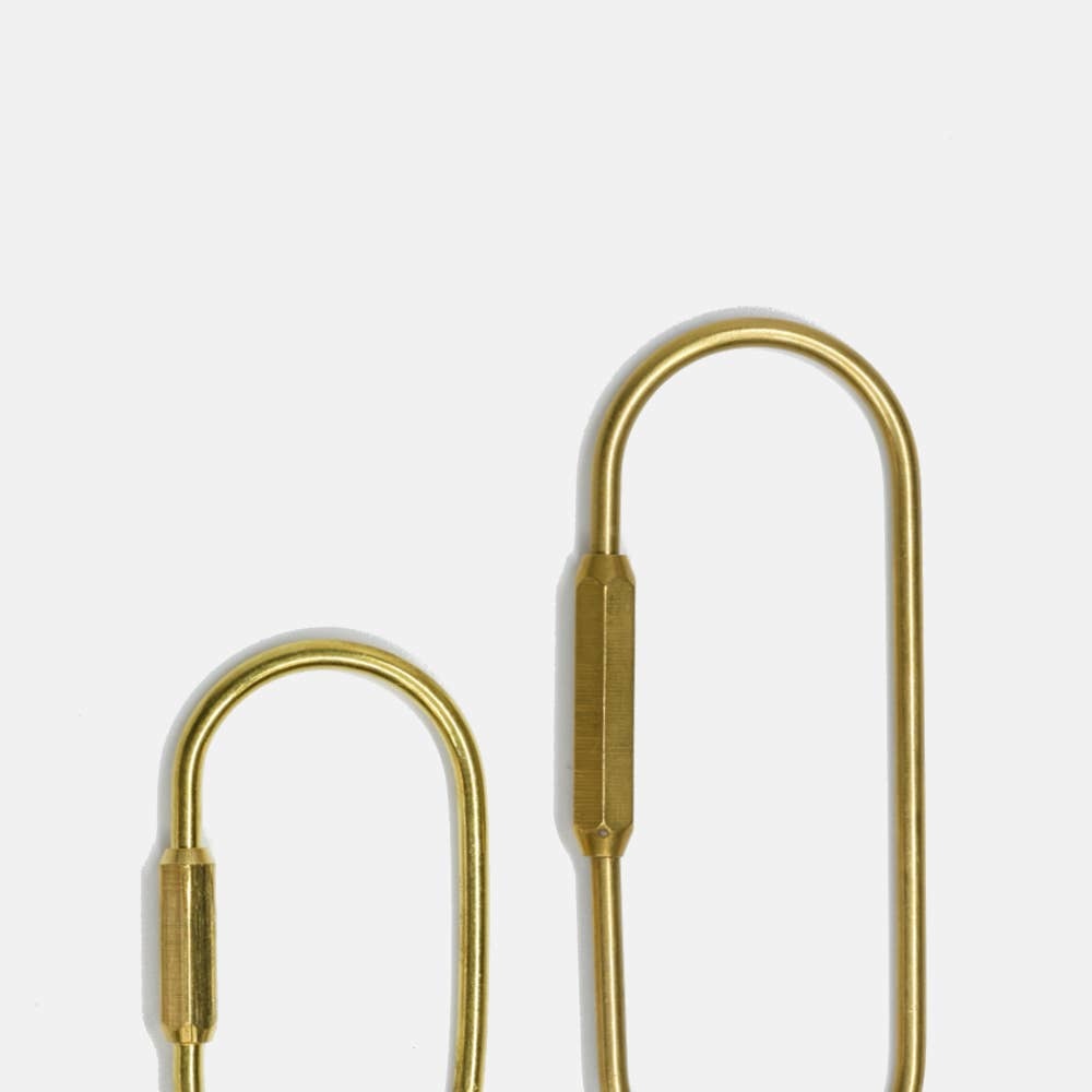 Curated Basics Curated Basics O-Shape Keyring Brass Small - Woods Grove