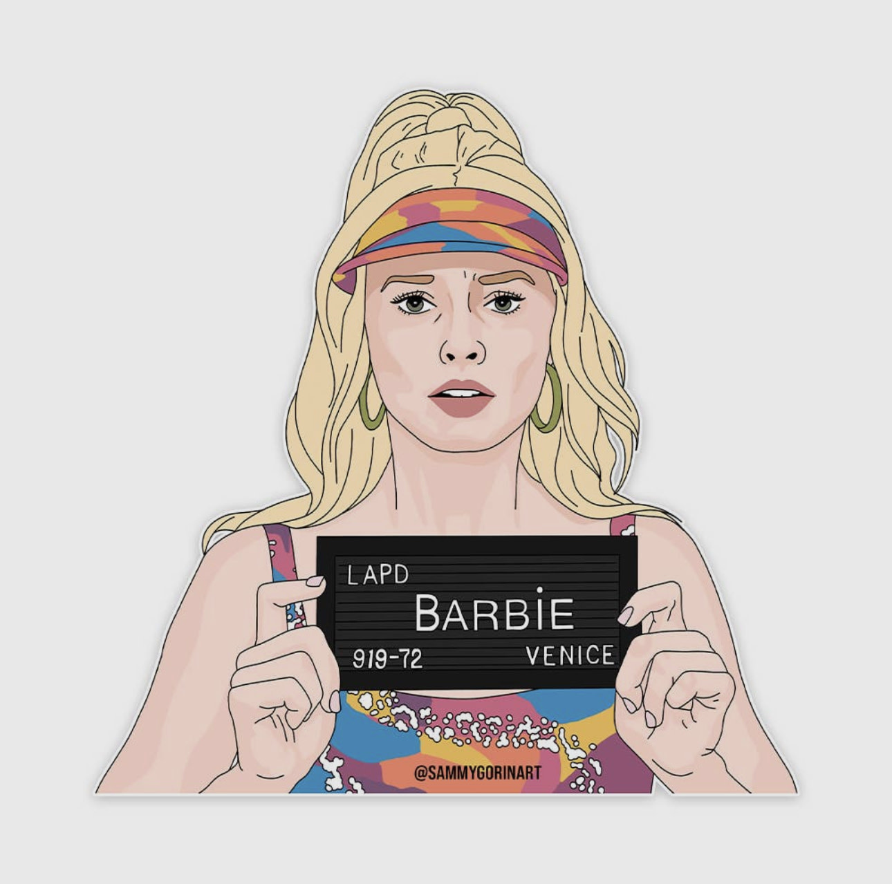 Sammy Gorin Barbie Arrest Sticker - Woods Grove