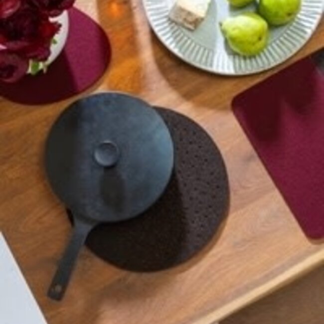 Graf & Lantz Graf & Lantz Round Felt Perf Trivet 12" Chocolate - Woods ...