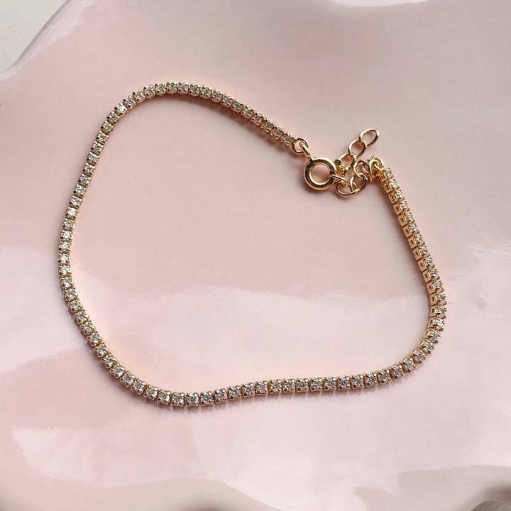 Honeycat Jewelry Tennis Chain Bracelet Woods Grove