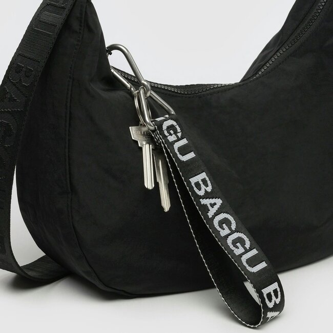 Baggu Logo Keychain Black and White - Woods Grove