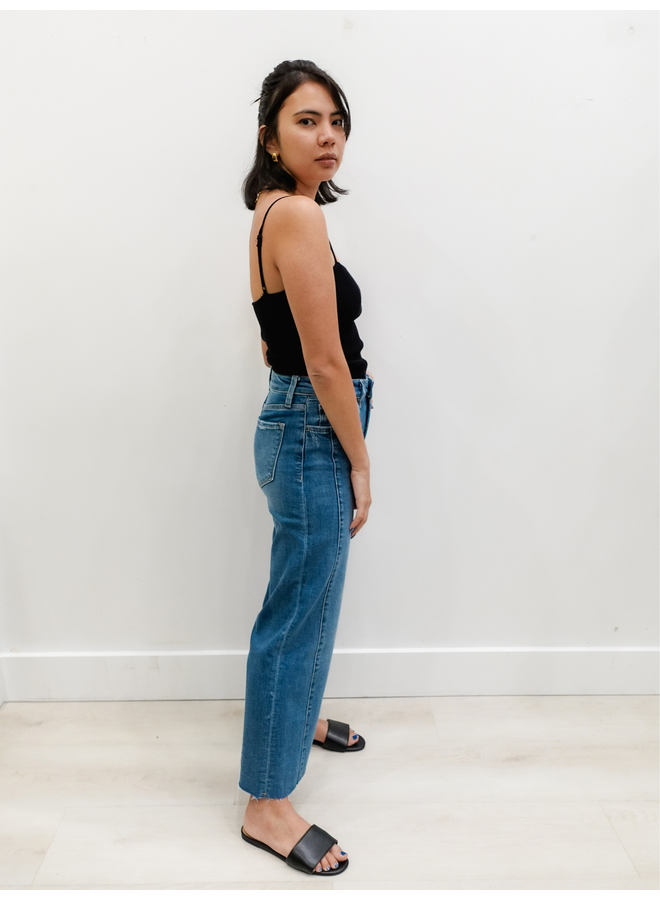 V3629 HIGH RISE TWIST WIDE LEG JEANS - Adore