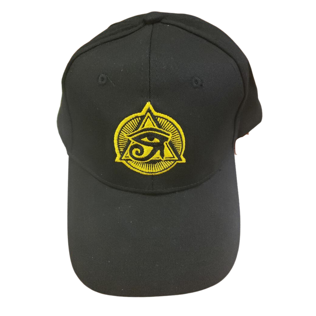 Ra Shop - Black Baseball Cap w/ Round Logo - The Ra Shop