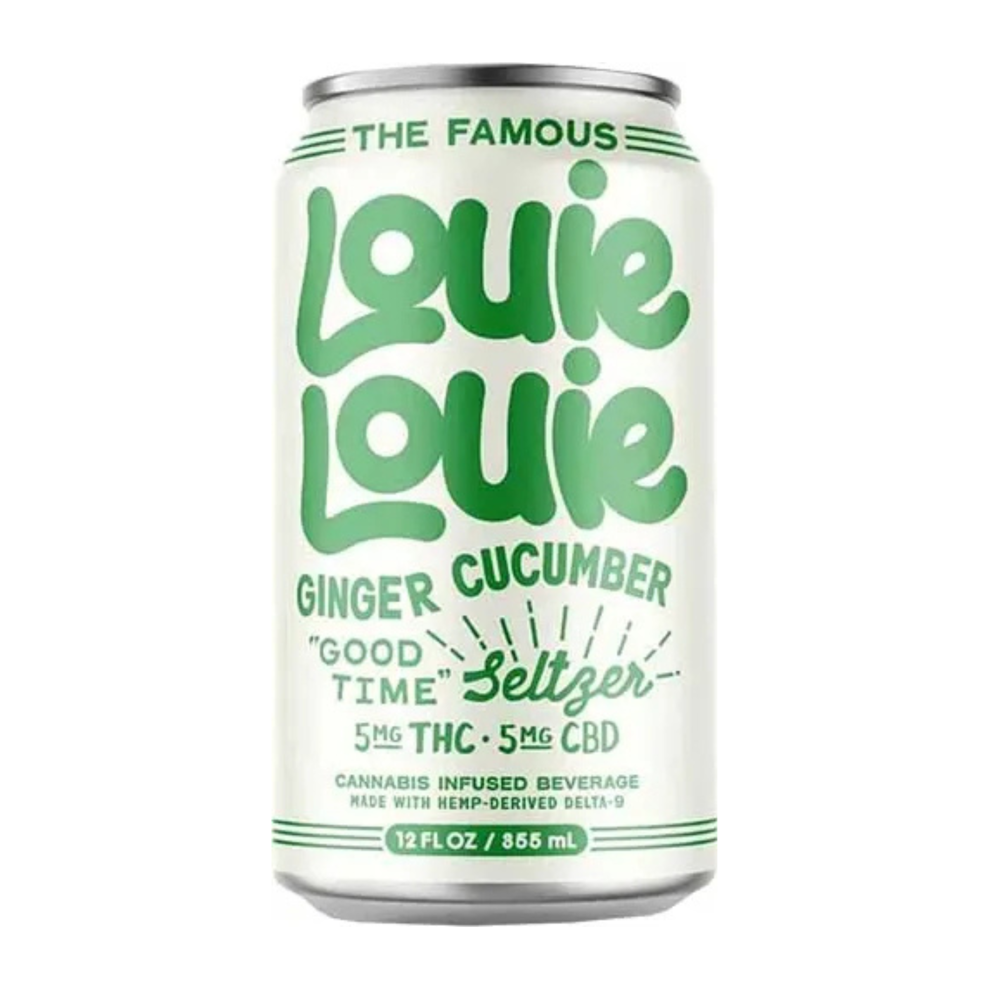 Louie Louie Seltzer 5mg Ginger Cucumber - The Ra Shop