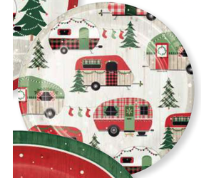 Creative Converting - Holiday Christmas Campers - 7" Plates - Watkins ...