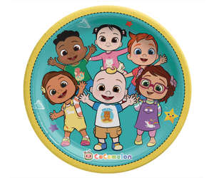 Cocomelon 9" Round Plates - Watkins Party Store