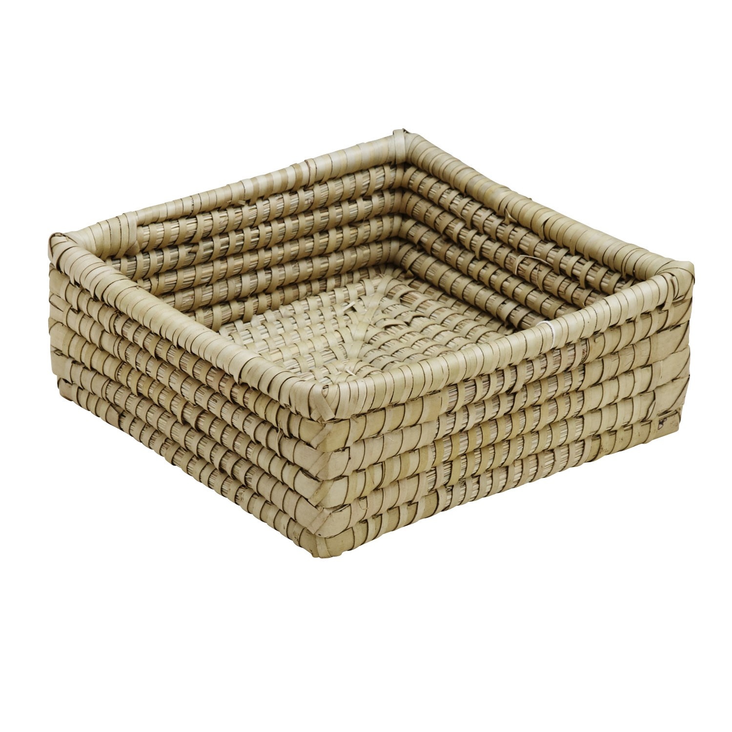 Kaisa Grass Square Basket 9x9 - Eco Carmel