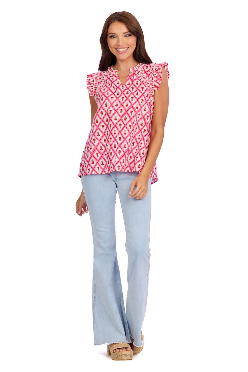 Beatrix Flutter Top Pk-S - FLEURISH | Home, Apparel & Gift