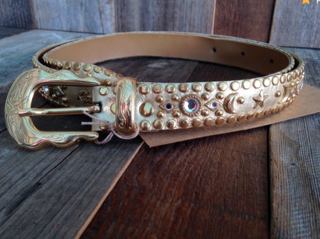 Kippy's Kippy's Leather - Moon and Stars Loop Wrap Belt - Urban Clothes ...