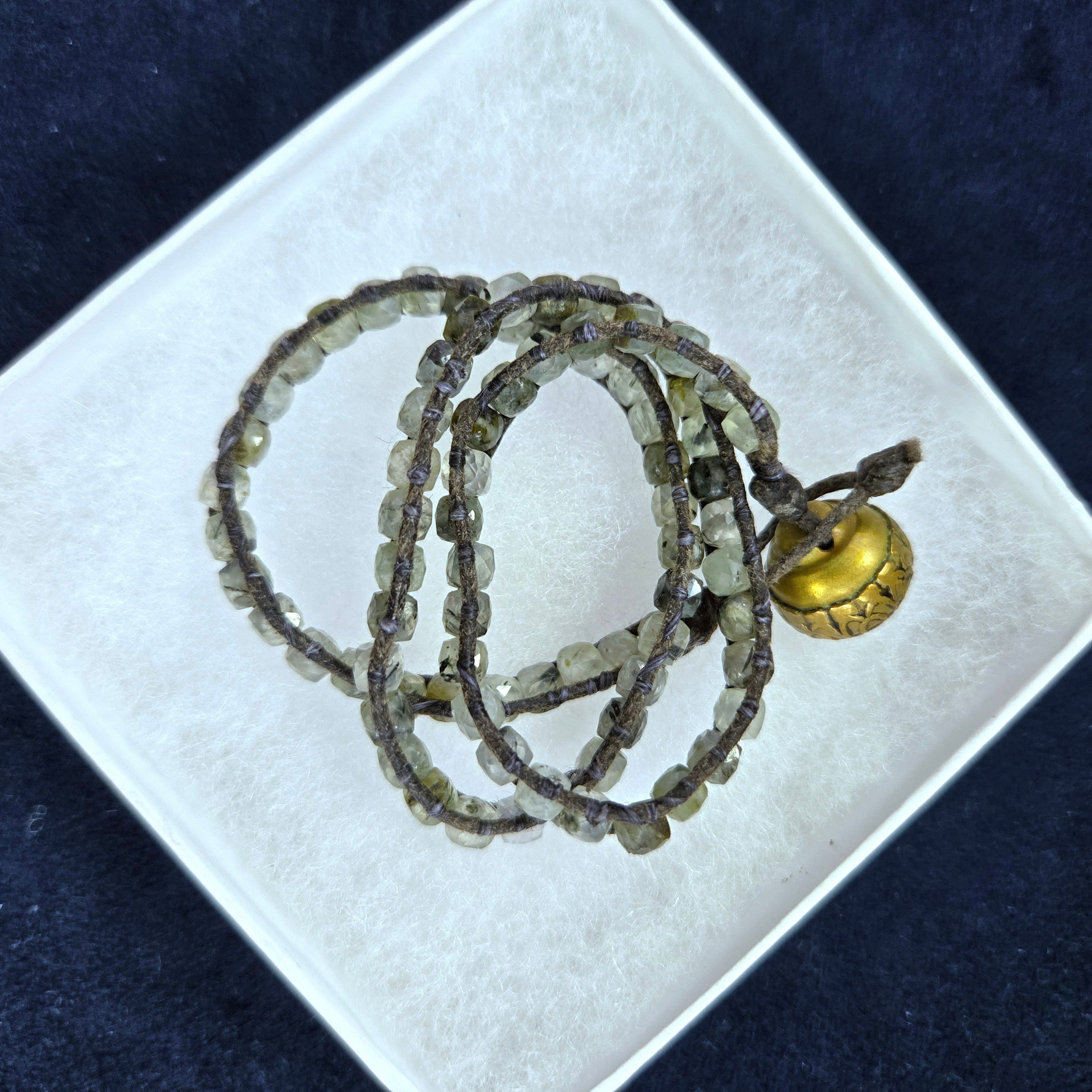 Leather & Crystal Bracelet - da Bead Shop