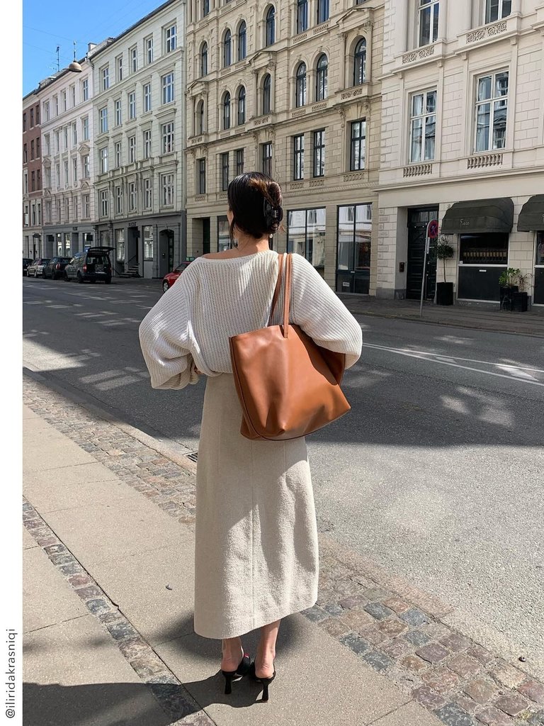 FLATTERED Luka tote bag cognac - Swell & Ginger