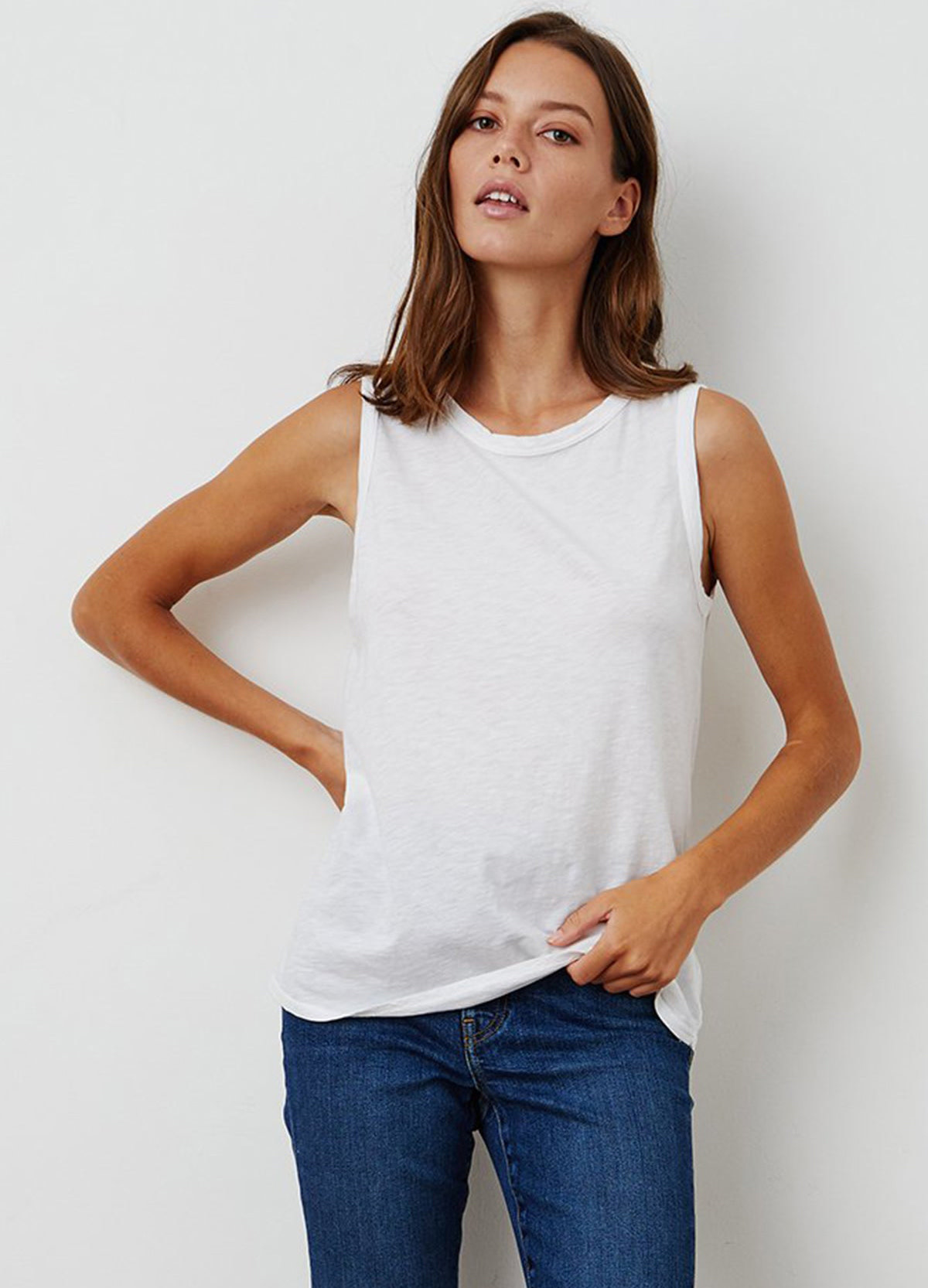 Taurus tank white - Swell & Ginger