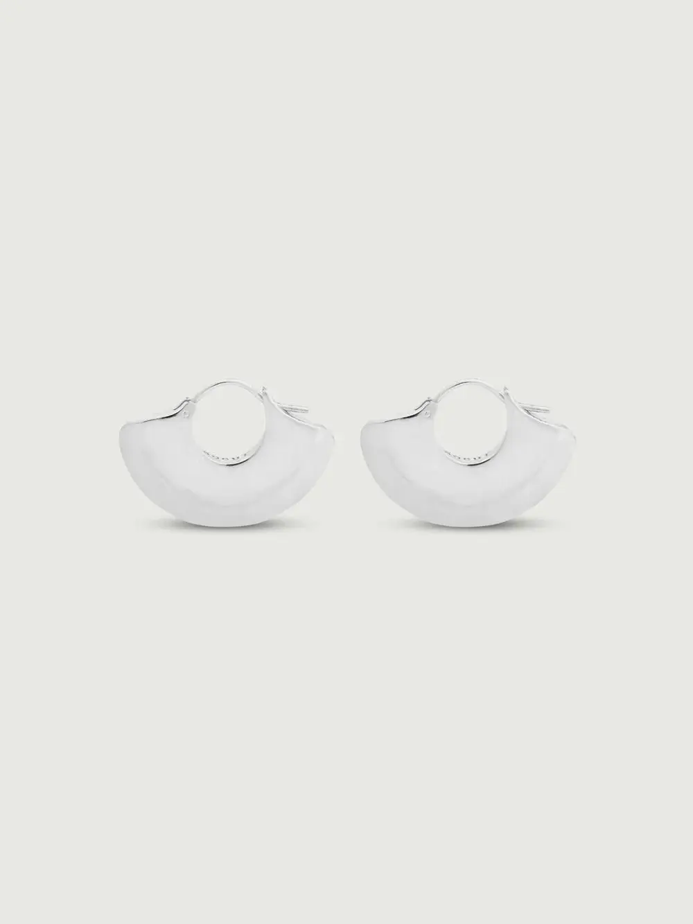 Ligne plate earring silver - Swell & Ginger