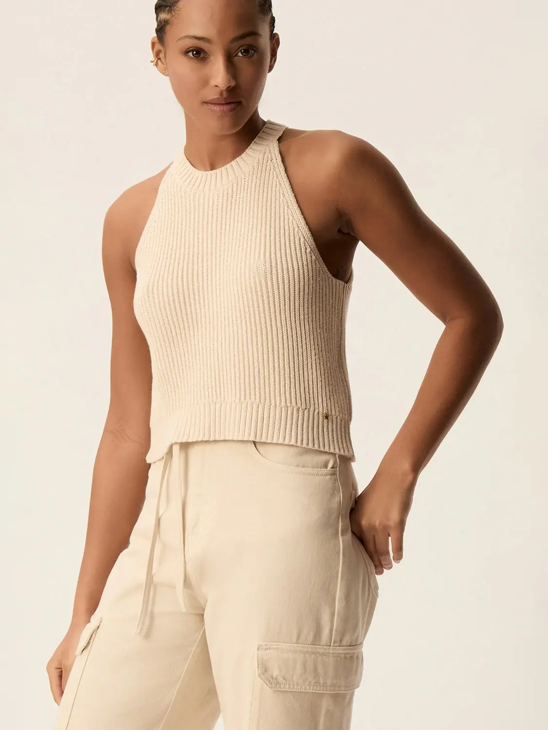 Abby halter top creme - Swell & Ginger