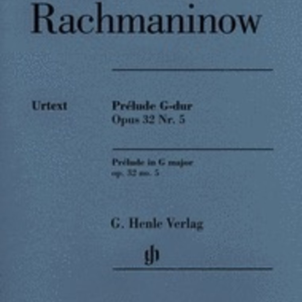 Henle Urtext Edition - Rachmaninow - Prélude G-dur - Opus 32 Nr. 5 ...
