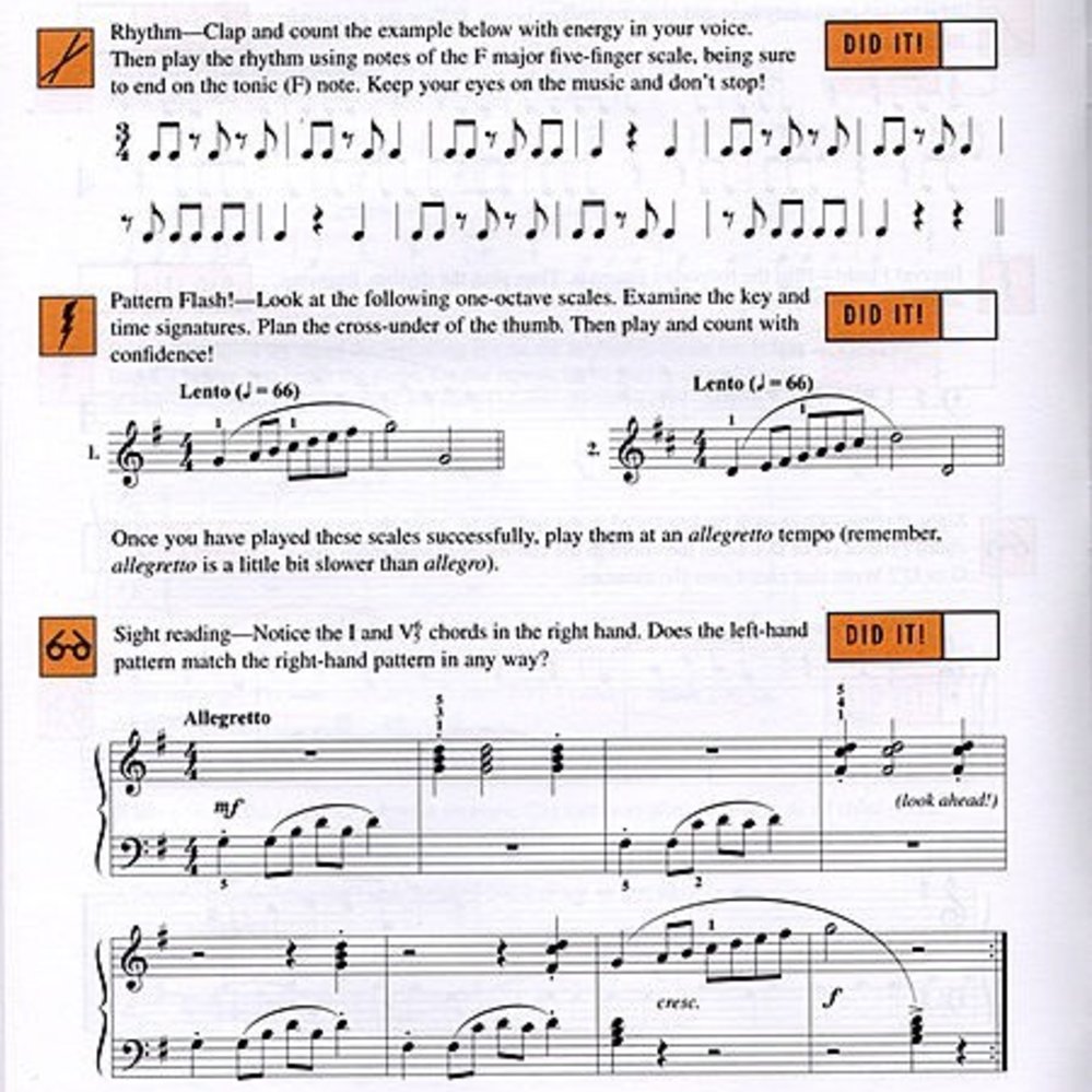 Sight Reading & Rhythm Every Day Book 4a Answer Schaum Publications ...