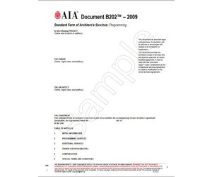 B202-2009 Standard Form of Architect's Services: Programming - AIA ...