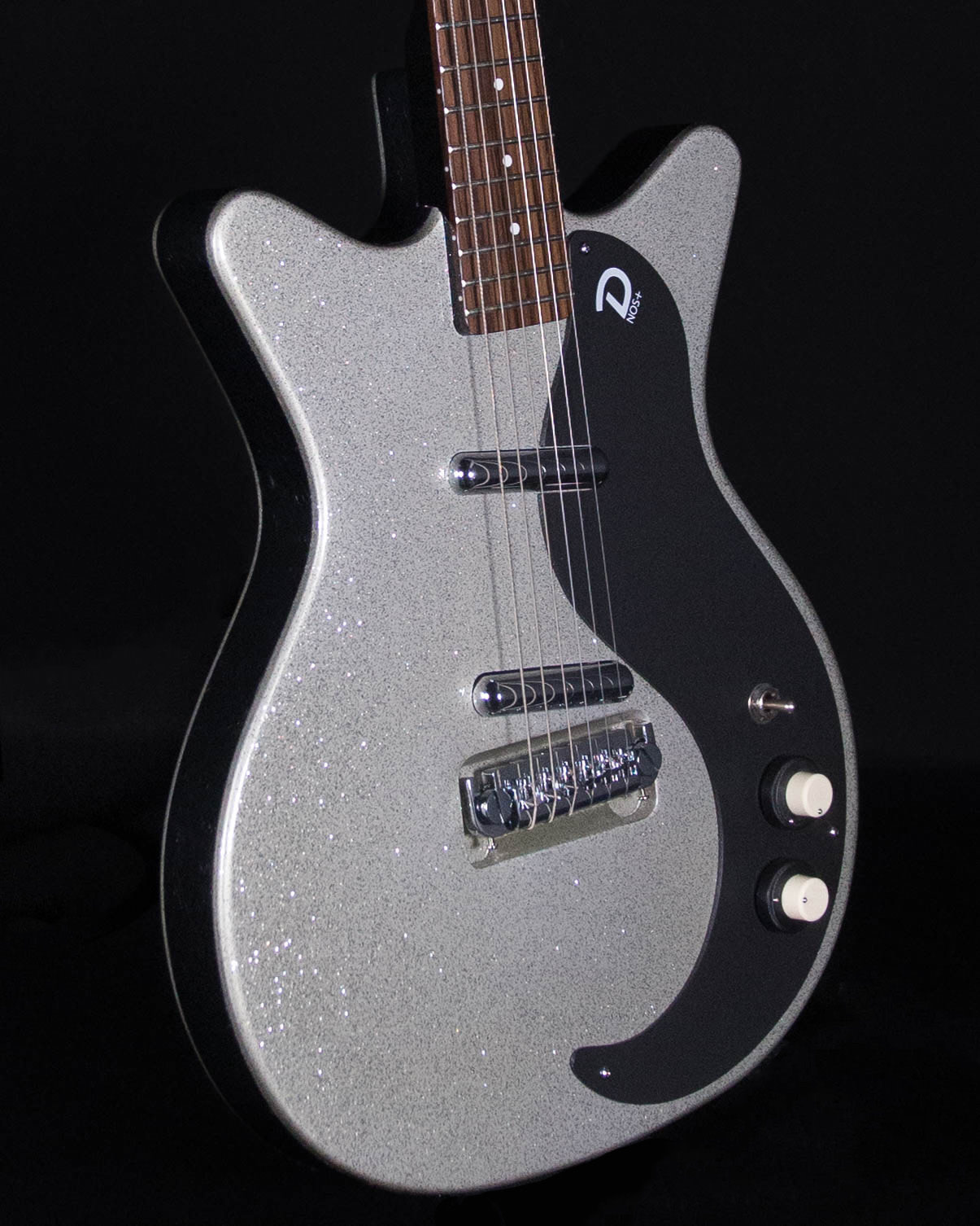 Danelectro D59 MOD New Old Stock, Silver Metal Flake - Sims Music