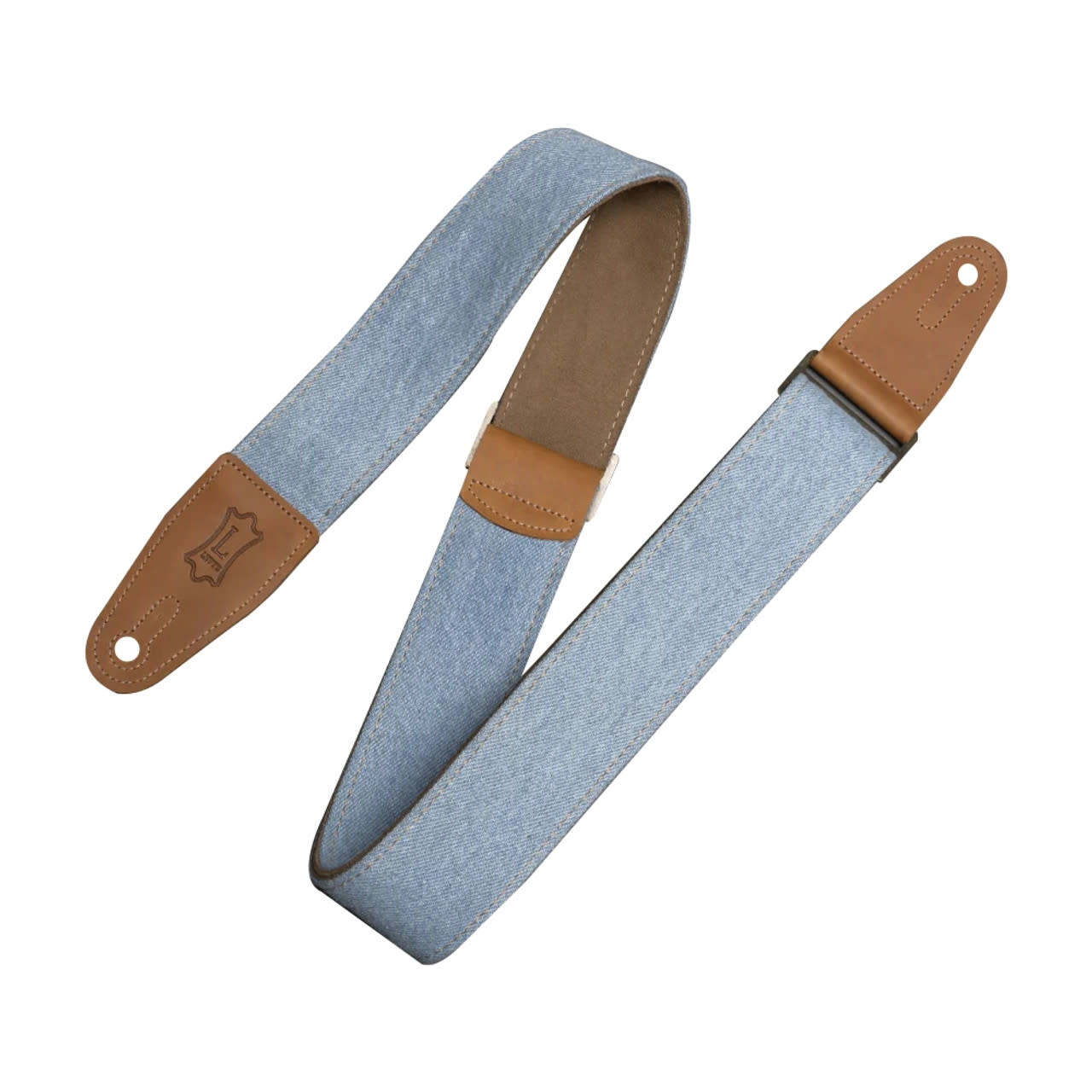 Levy's 2" Light Blue Wash Denim Strap - Sims Music