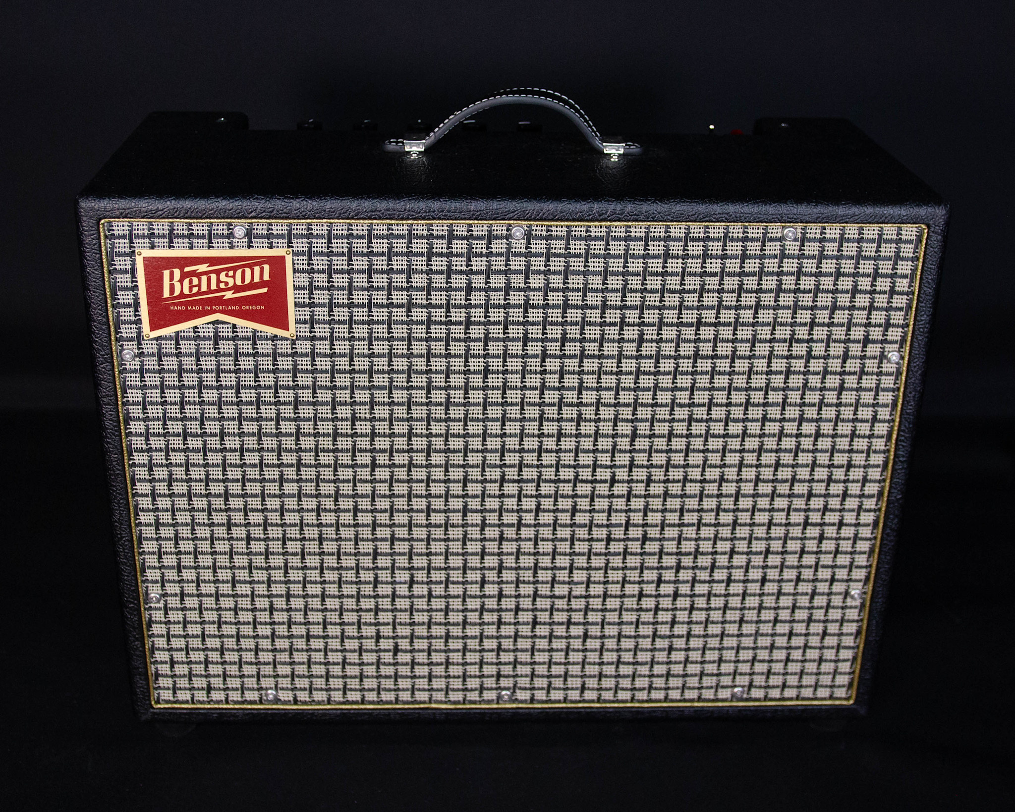 Benson Amps Monarch Reverb Plus, Black Tolex/Check Grill/Gold Piping ...