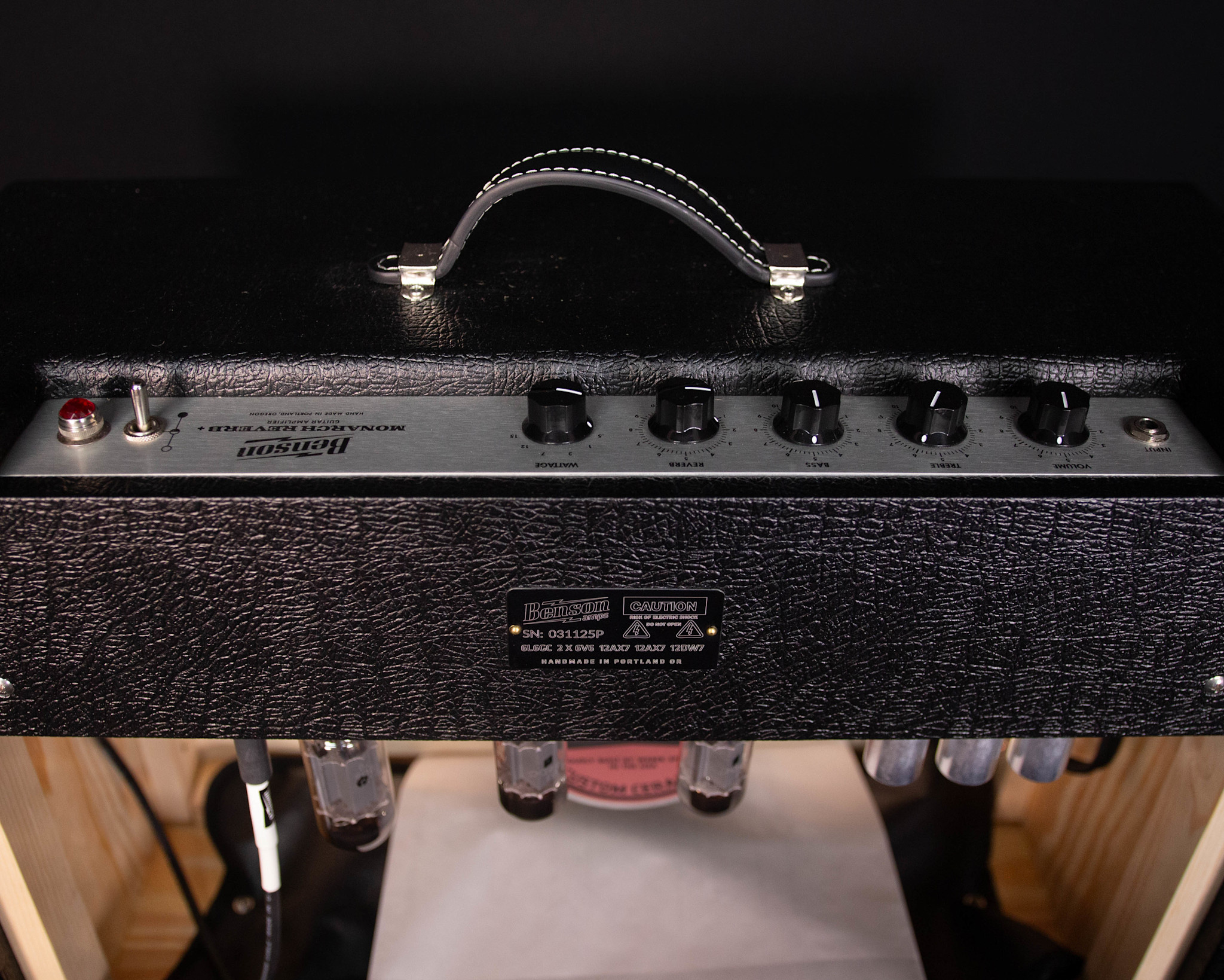 Benson Amps Monarch Reverb Plus, Black Tolex/Check Grill/Gold Piping ...