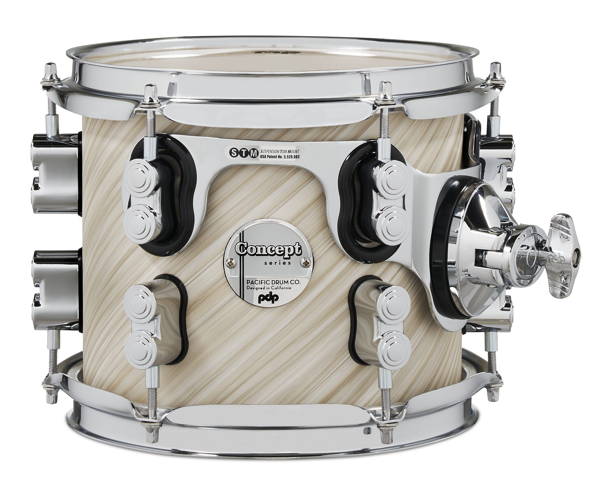 PDP PDP Concept Maple 7x8 Suspended Tom Twisted Ivory Finish Ply with ...
