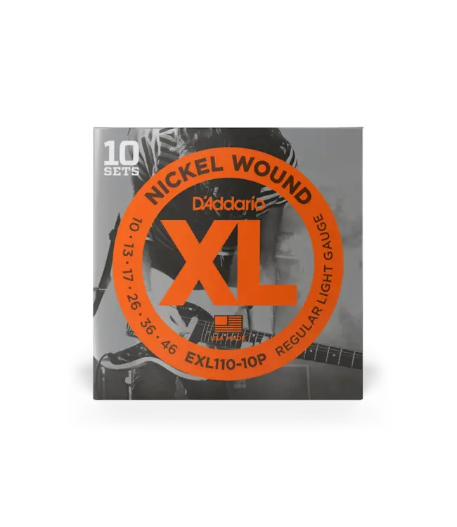 D'Addario D'Addario 10-46 Regular Light, XL Nickel Electric Guitar ...