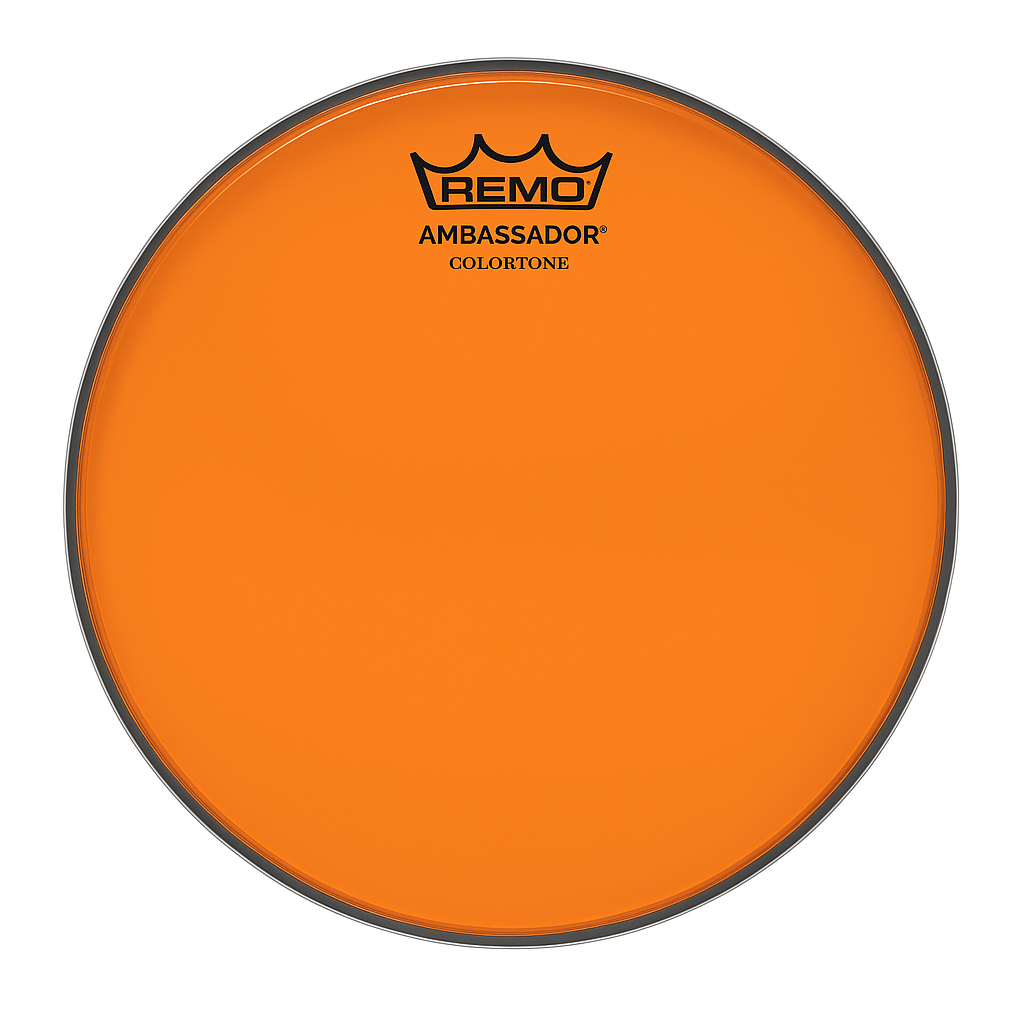 Remo 16" Ambassador Colortone Batter Drum Head, Orange - Sims Music