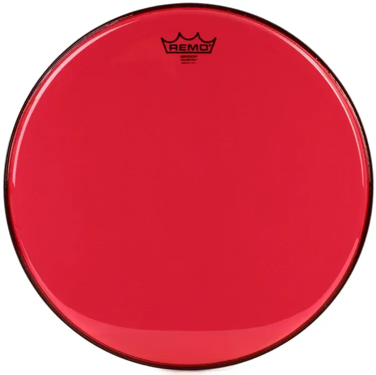 Remo 16" Ambassador Colortone Batter Drum Head, Red - Sims Music