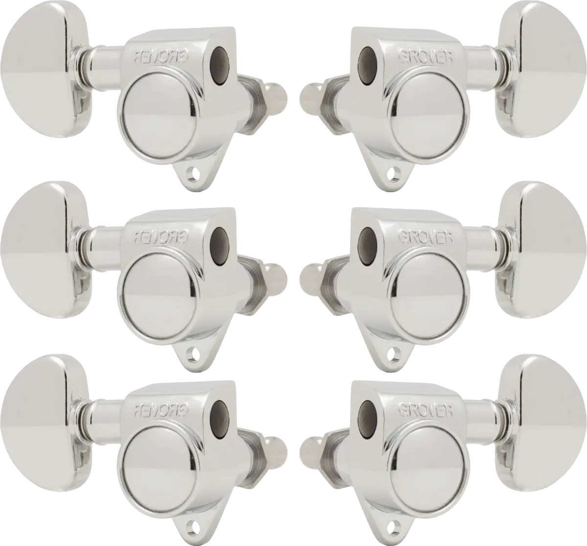 Grover Locking Rotomatic Machine Tuners, 3 x 3, Chrome - Sims Music