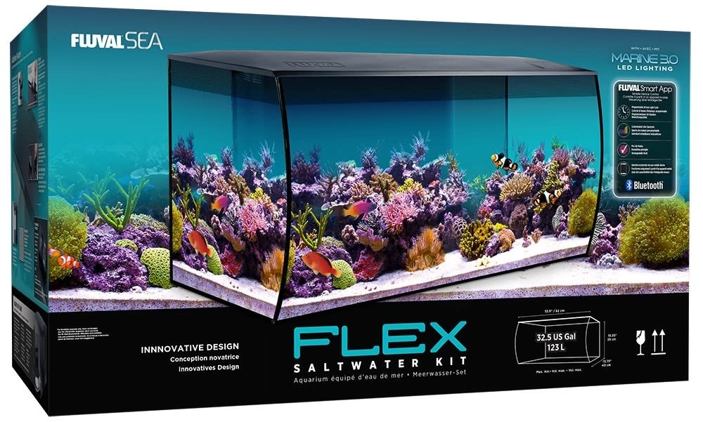 Fluval Sea Marine Flex 32.5 Gallon | Aquarium Illusions Inc 17211 - 107 ...
