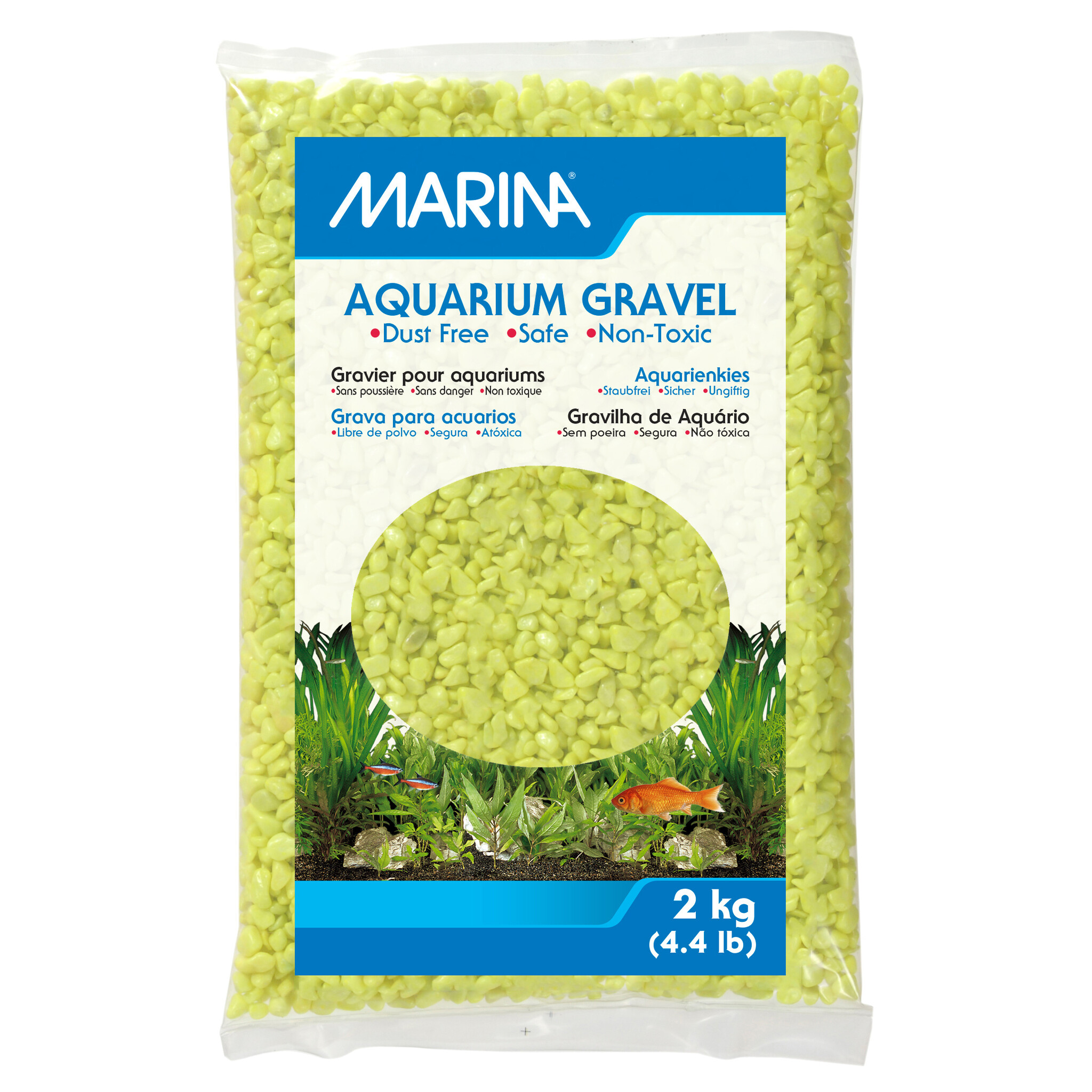 Marina Gravel Lime-Green 2kg | Aquarium Illusions Inc 17211 - 107 ave NW