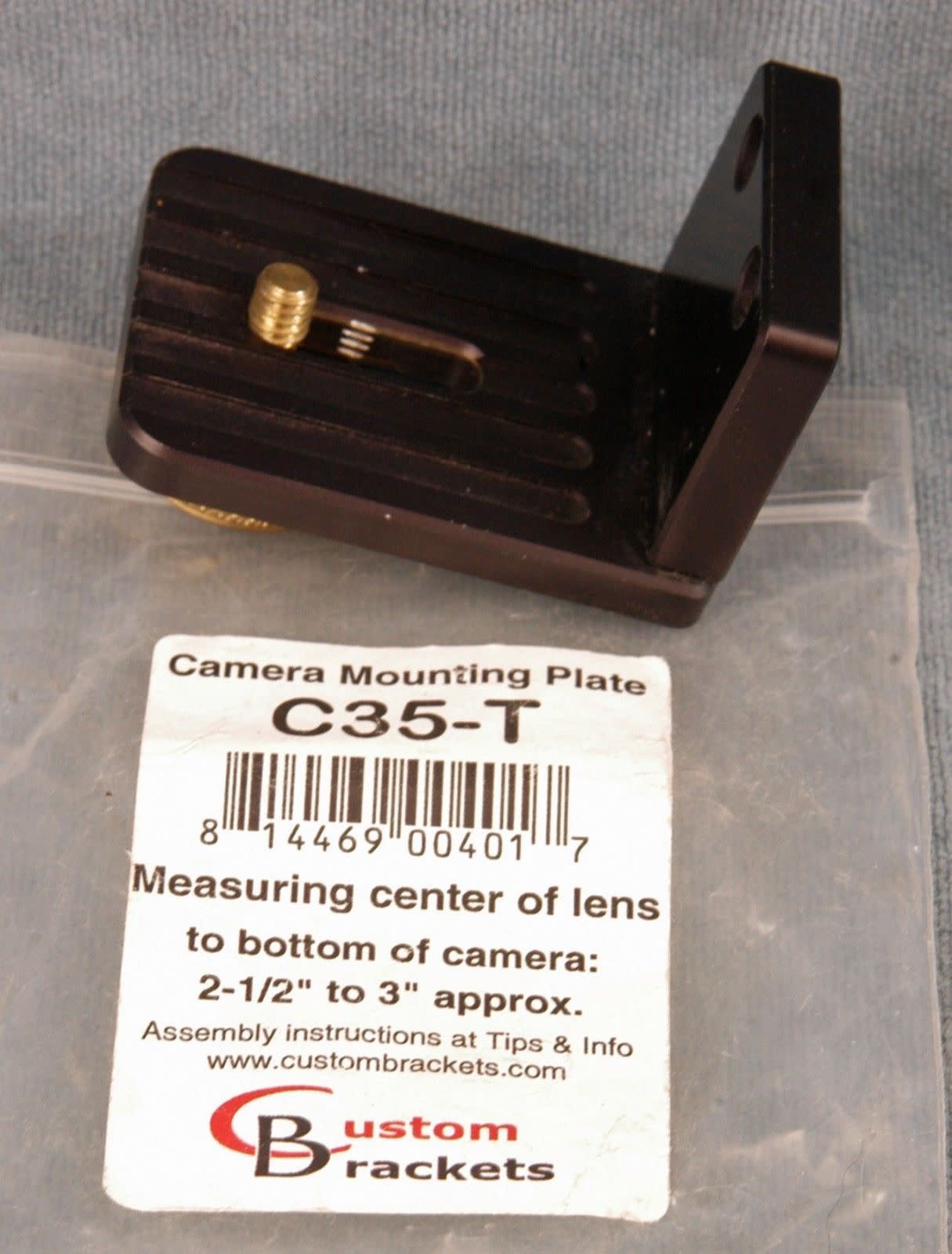 Custom Brackets C35-T Camera Mounting Plate ( Offset Camera Mount ...