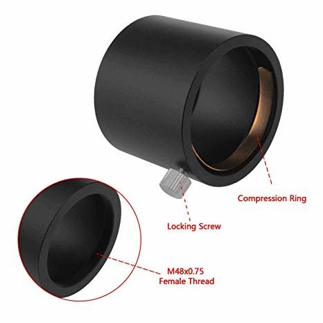 Arcturus SCT to 2 Inch Visual Back with Brass Compression Ring - Camera ...